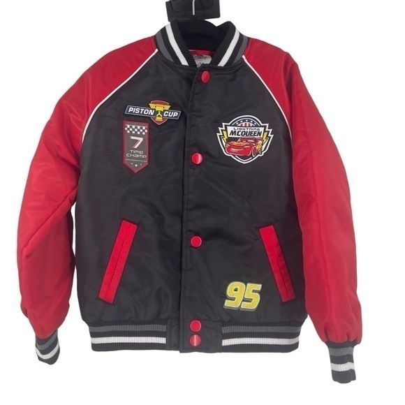 Disney | Jackets & Coats | Disney Pixar Cars Bomber Varsity Racer ...